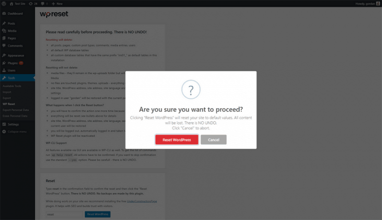 How To Reset Your Wp Database With Wp Reset Wordpress Plugin