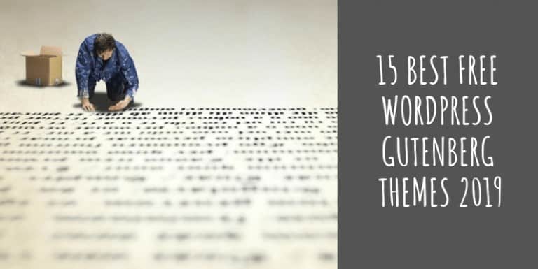 15 Best Free WordPress Gutenberg Themes 2019