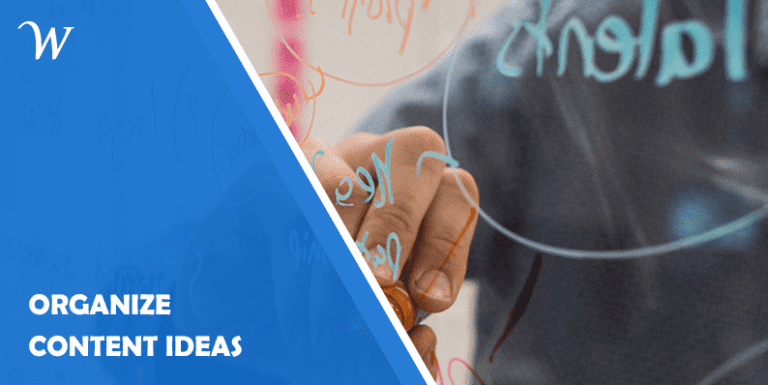 Organize content ideas and AI-generated keywords on digital whiteboards ...