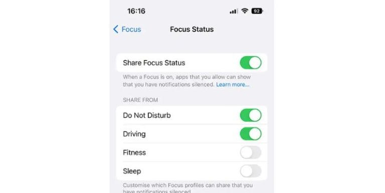 What Does "Share Focus Status" Mean? - WP Newsify