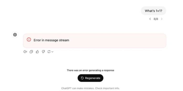 ChatGPT Error in Message Stream? What It Means and How to Fix It